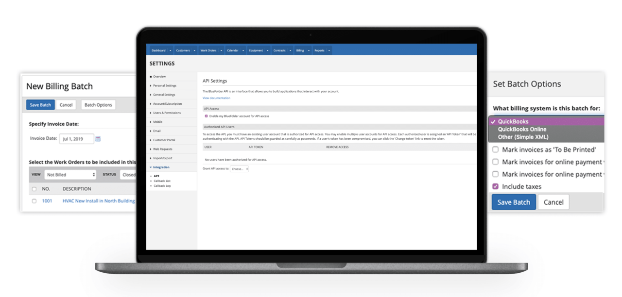 Field Service Management Software Integrations & API | BlueFolder