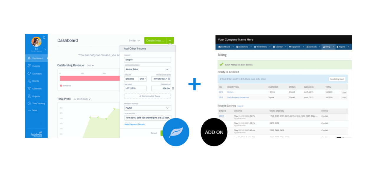 BlueFolder and FreshBooks CRM Integration | BlueFolder